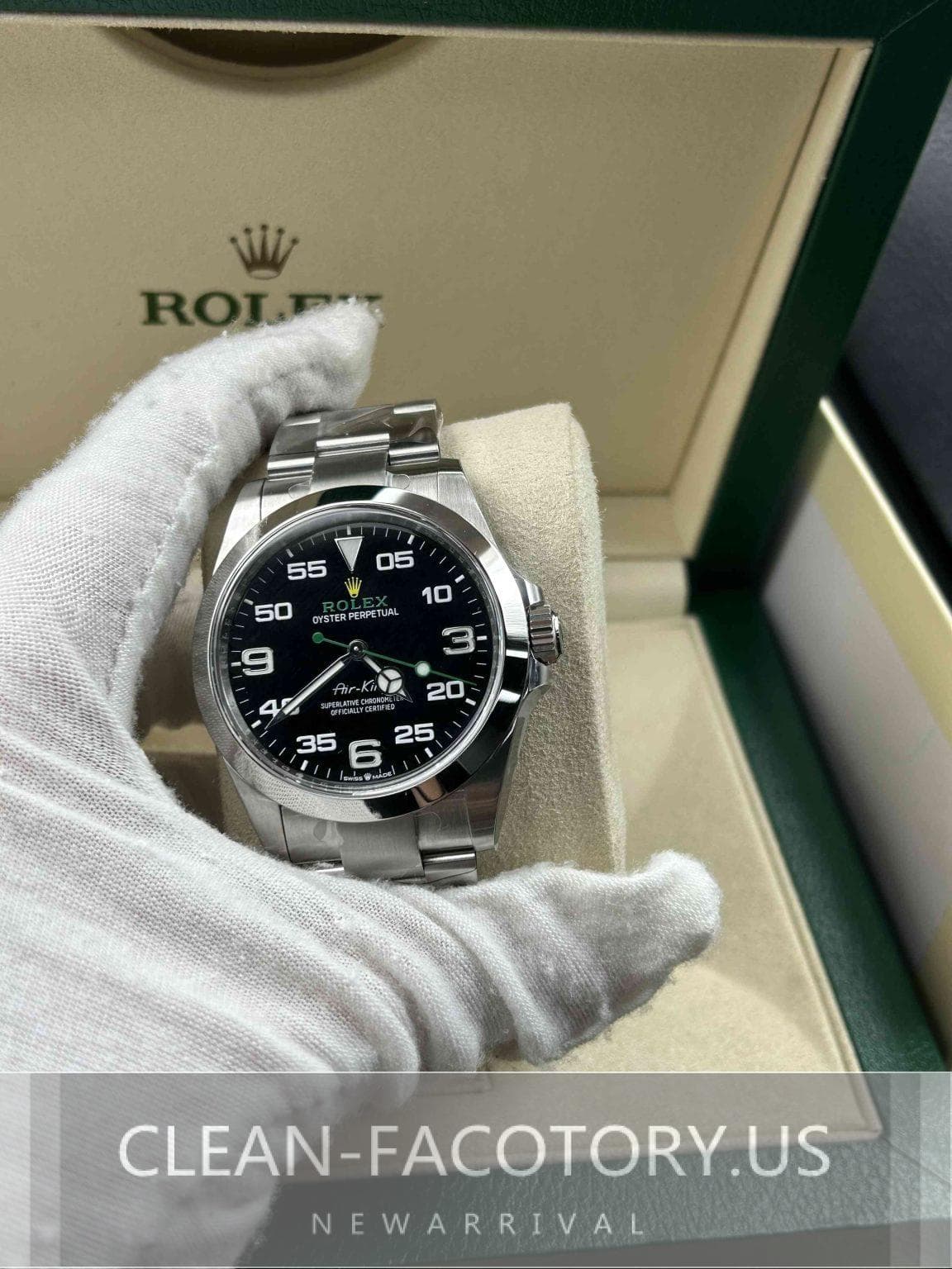 Clean Factory Rolex Air-King 126900 40mm Black Dial, 904L Steel, Best ...