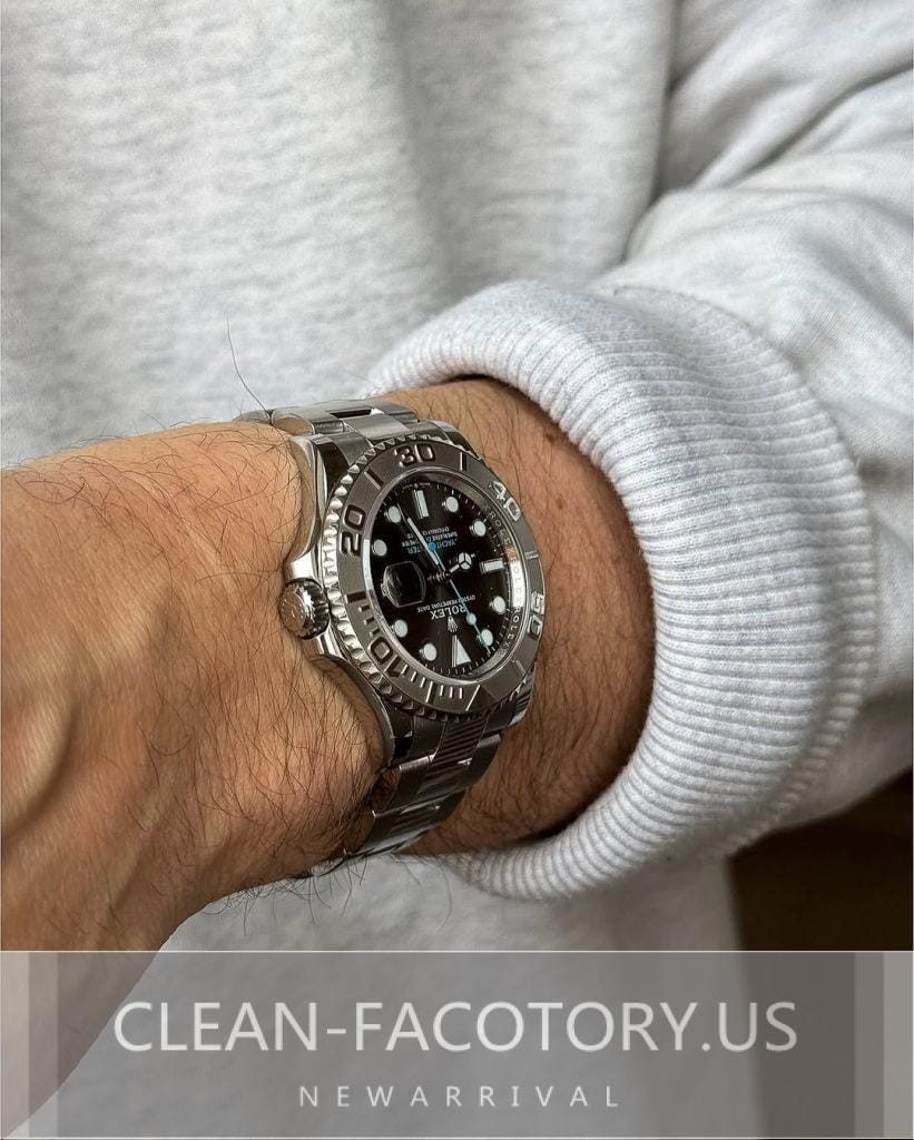 Clean Factory Rolex Yacht Master 126622 40mm Grey Dial, Platinum Bezel ...