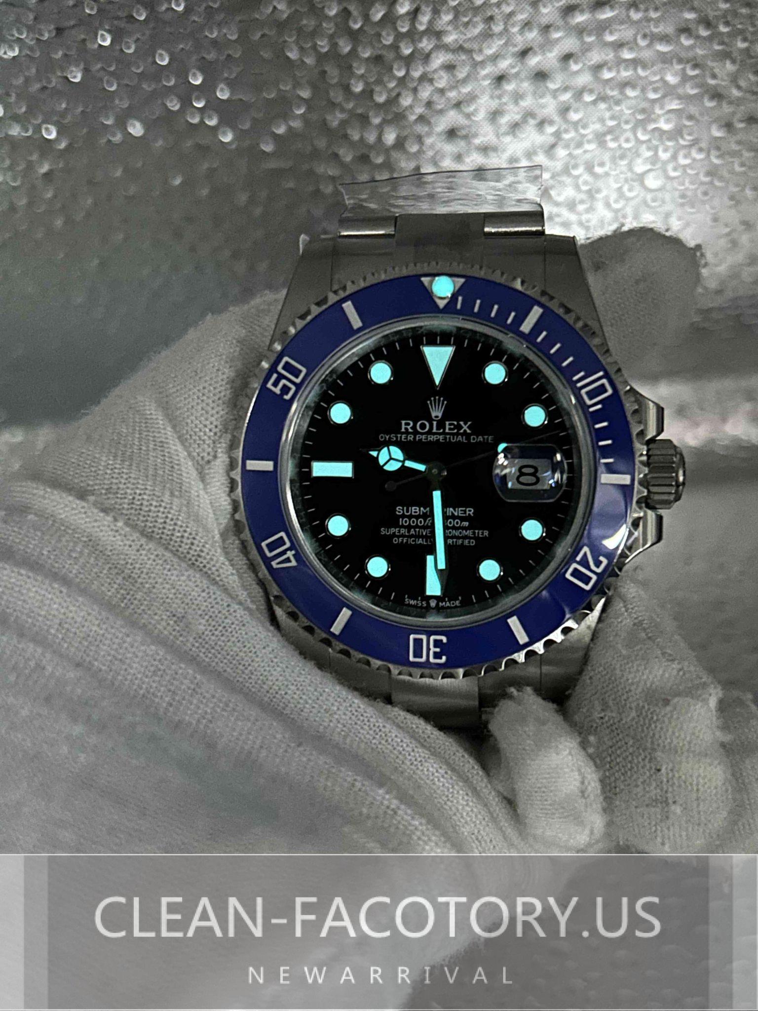 Clean Factory Rolex Submariner 126619LB 41mm, “Cookie Monster”Blue ...