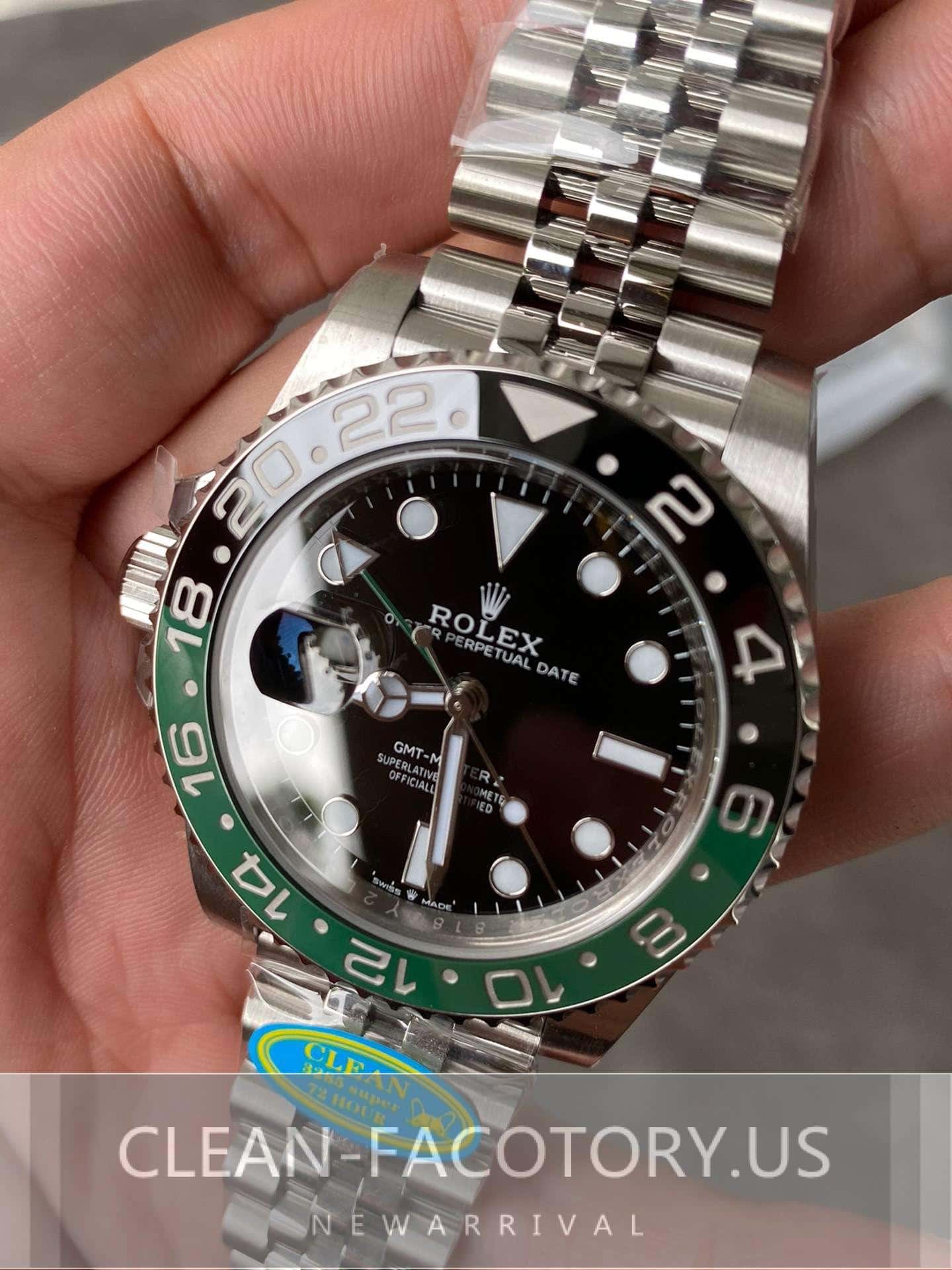 Clean Factory Rolex "Sprite" GMT-Master II Left-Handed with 3285 ...