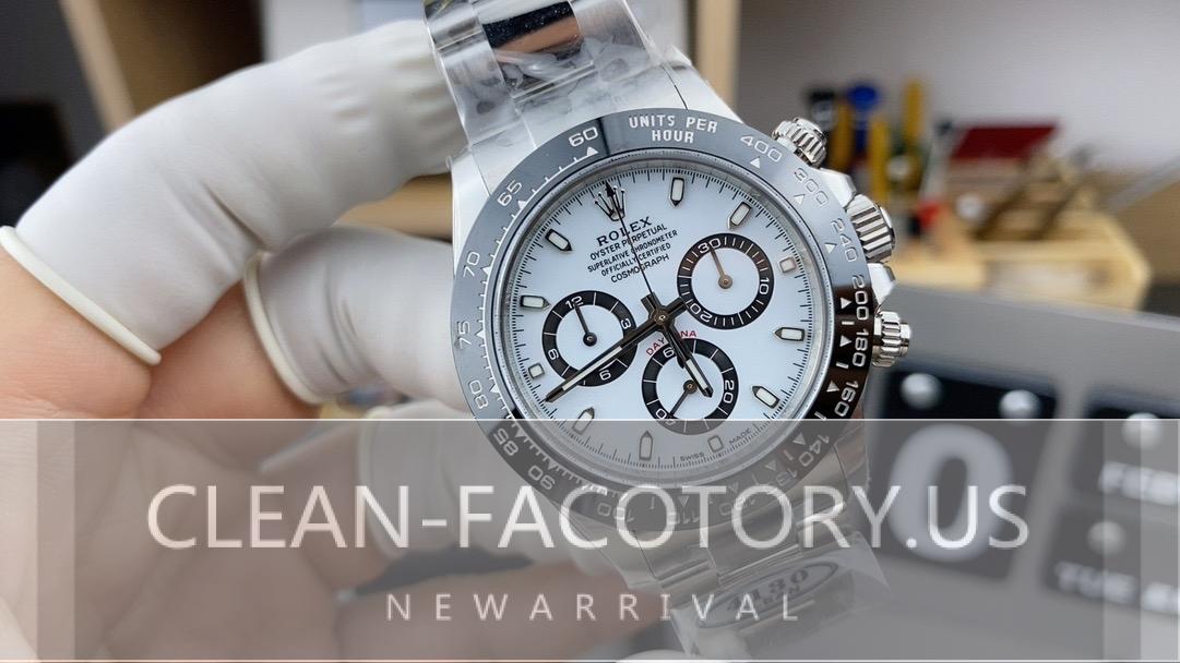Clean Factory Rolex Daytona "Panda" Compared with the Genuine Product ...