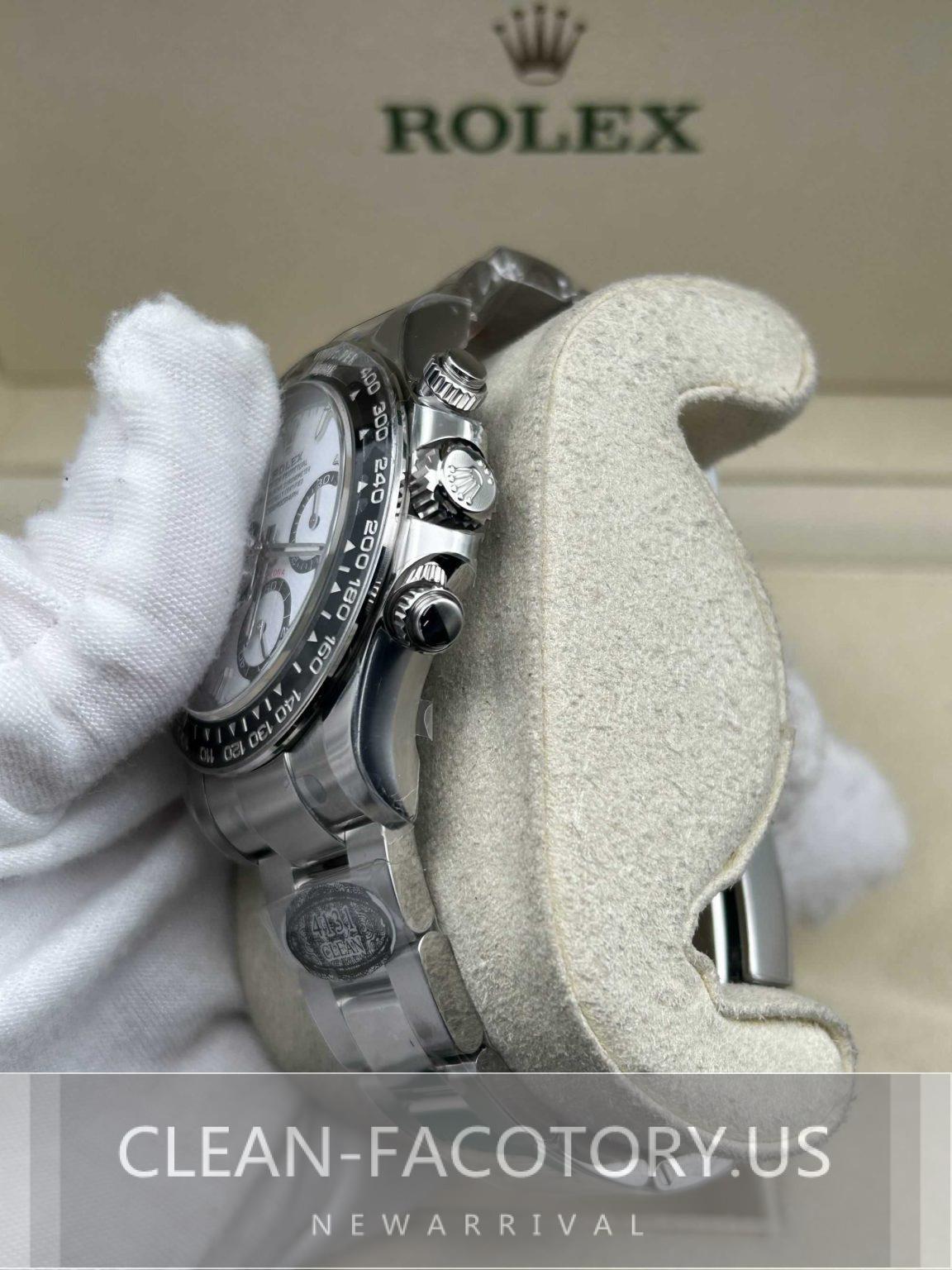 Clean Factory Rolex Daytona 126500LN 40mm White Panda Dial, Black ...