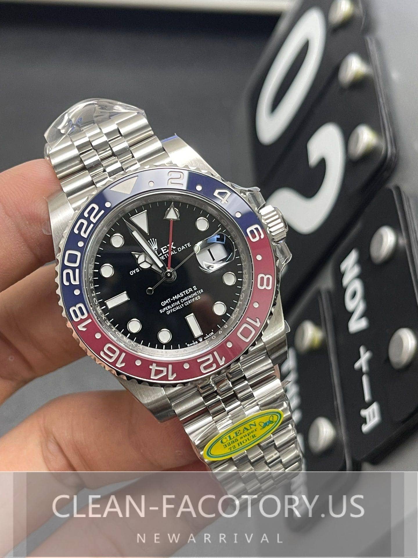 Unveiling the Mastery: Clean Factory Rolex GMT-Master II “Pepsi” Bezel ...