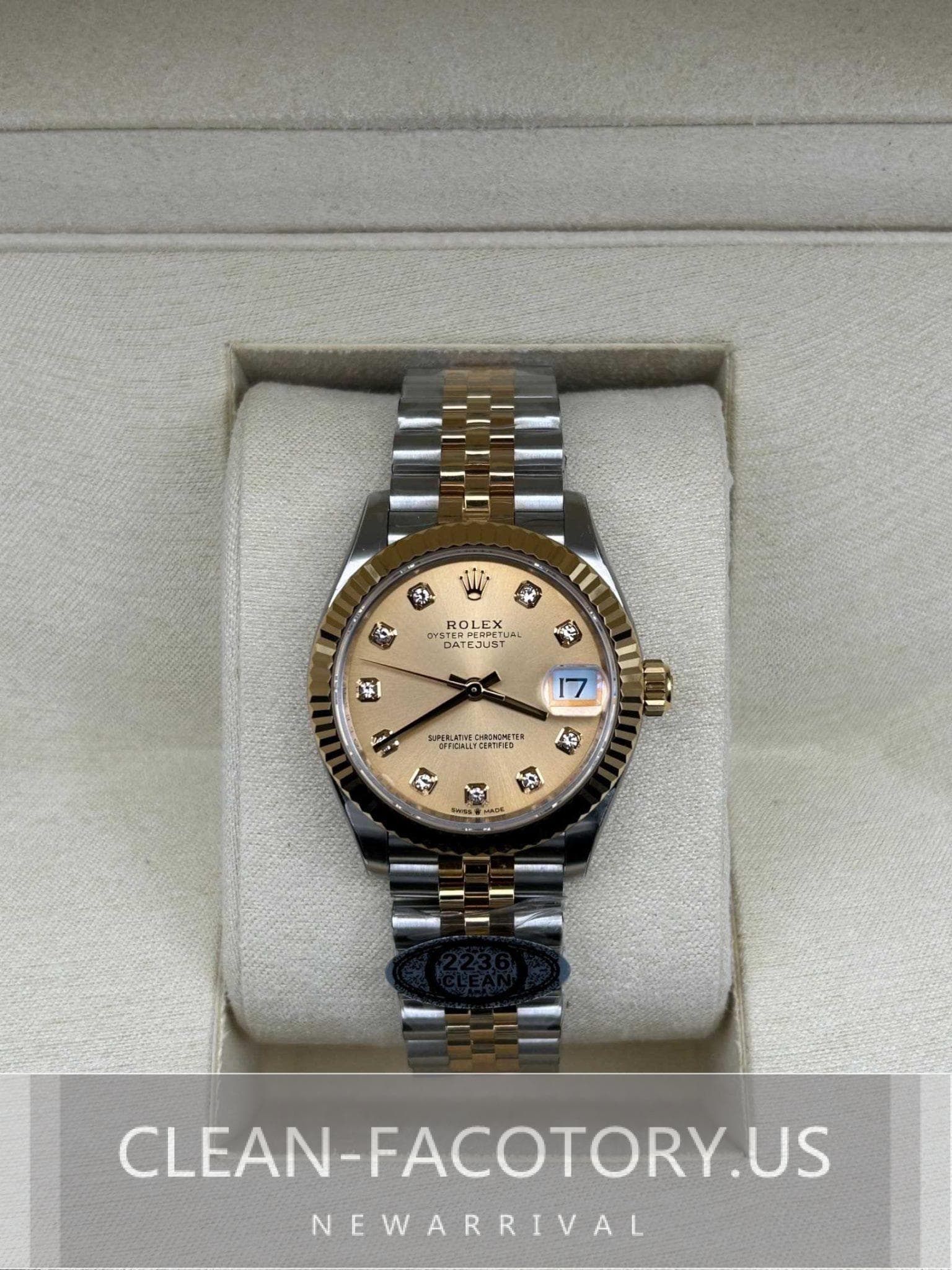 Clean Factory Rolex Lady Datejust 31mm 278273Jubilee Two-Tone ...