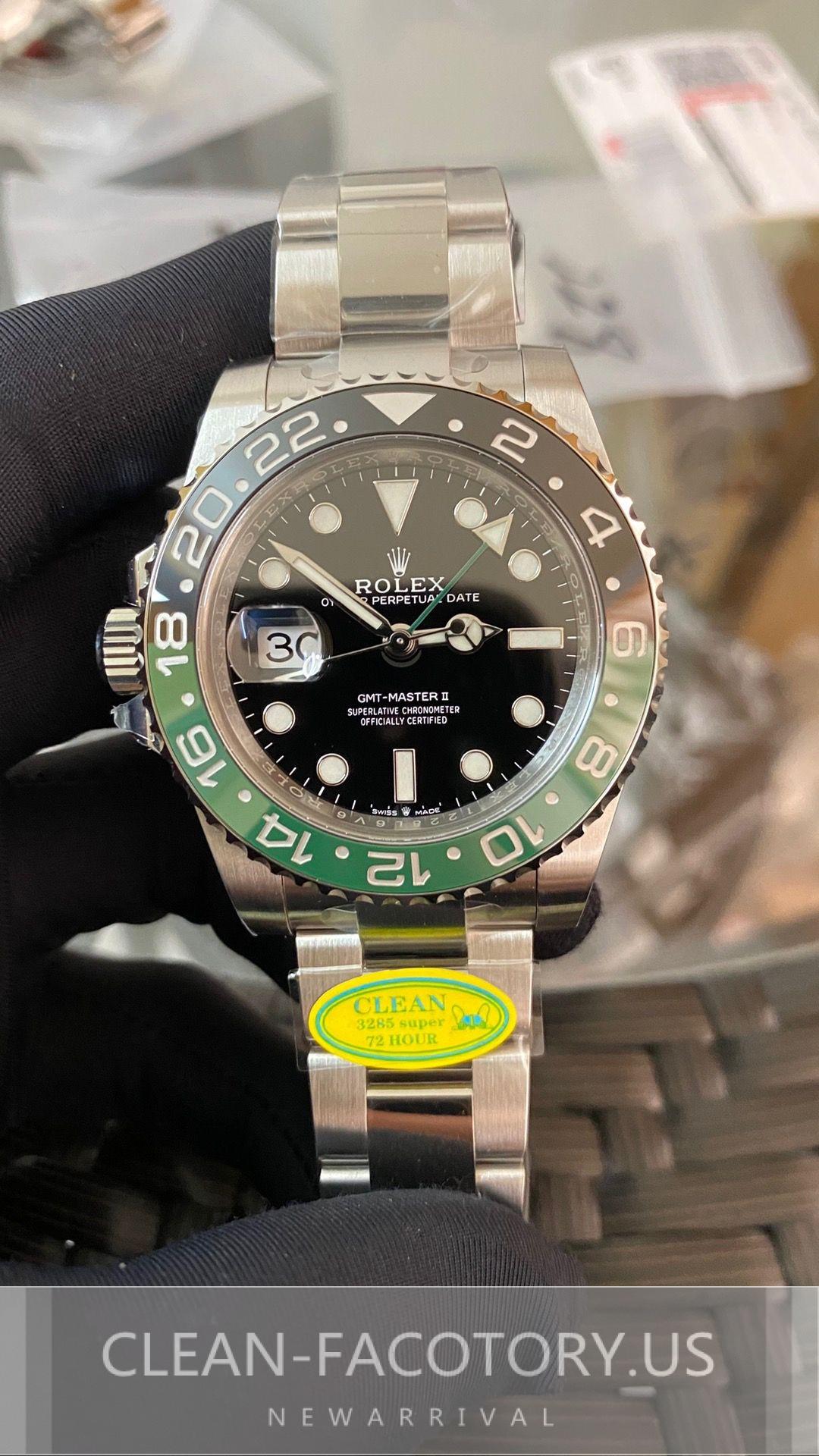 Detailed Review: Clean Factory Sprite Bezel Left-Handed GMT with ...